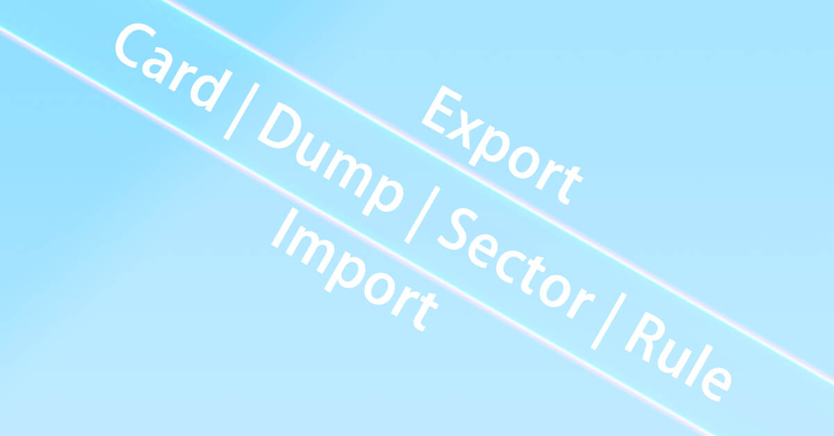 How To Import/Export Cards Data - MTools Tec
