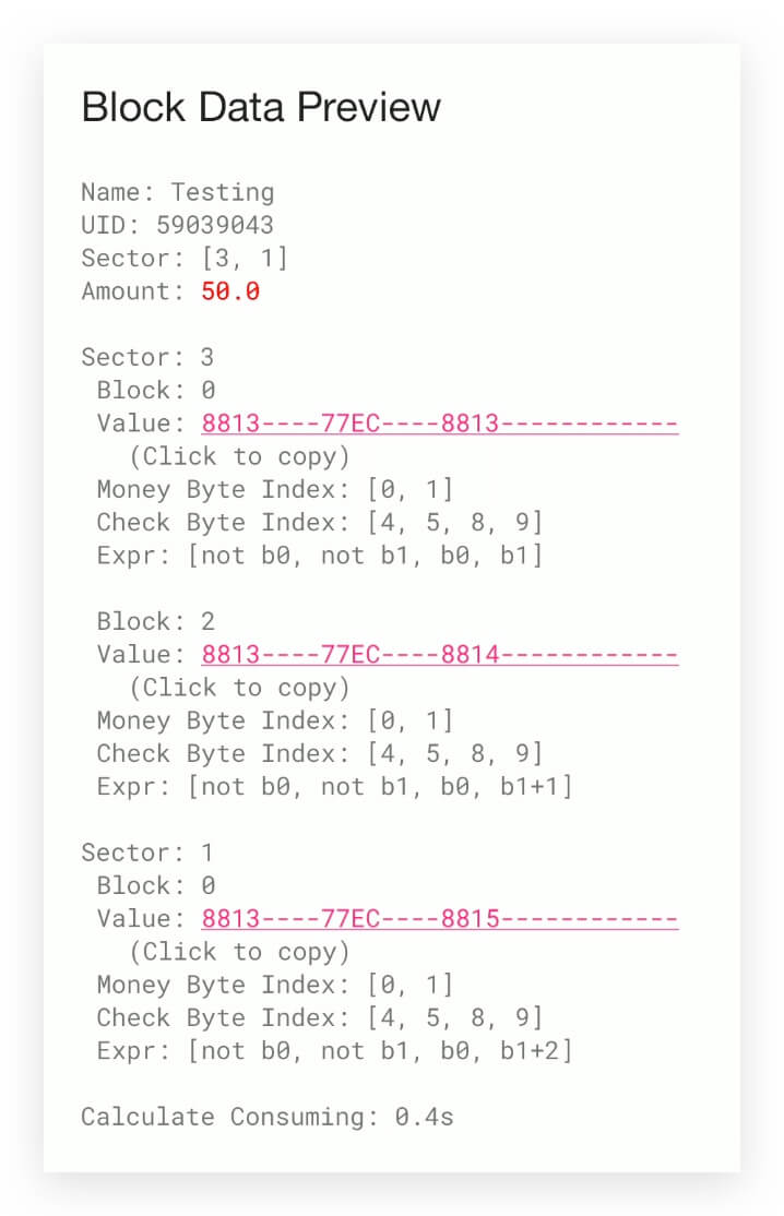 How To Charge Multi-sector of Mifare Classic 1K Card - MTools Tec