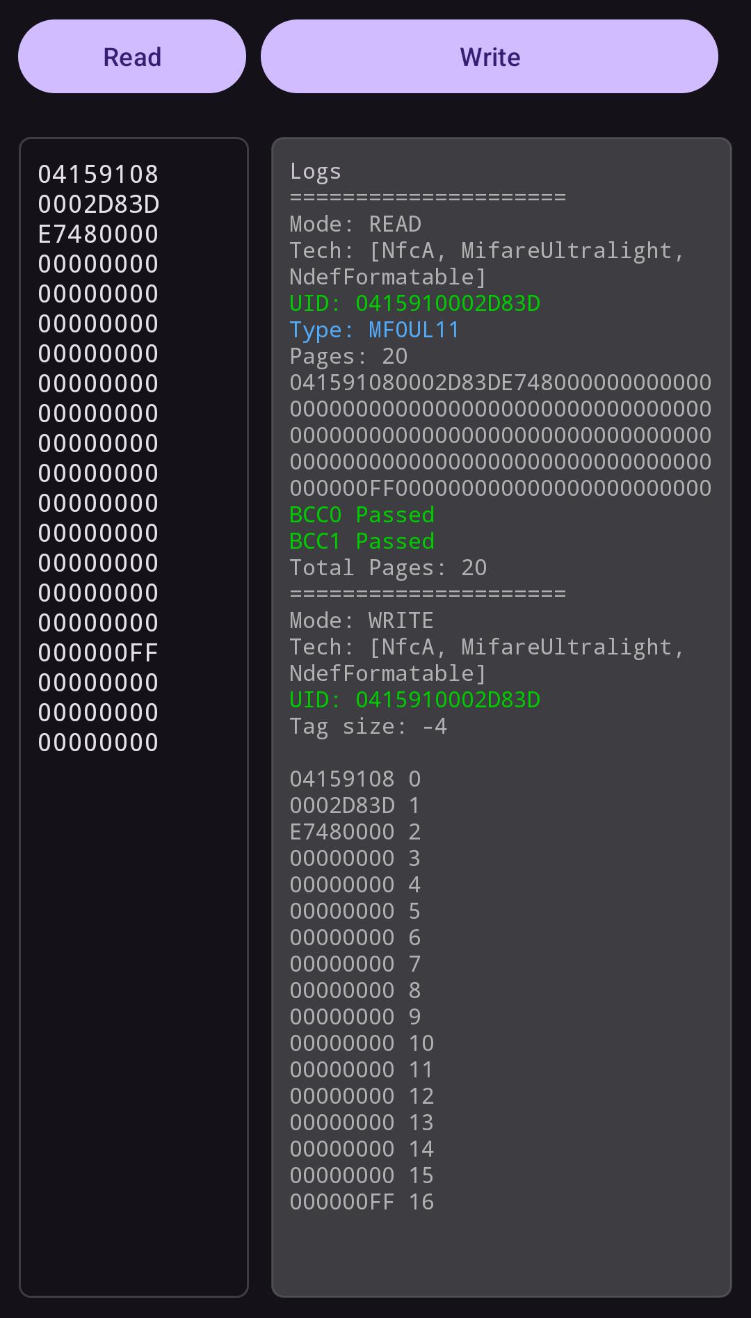 Mifare Ultralight - MTools Tec