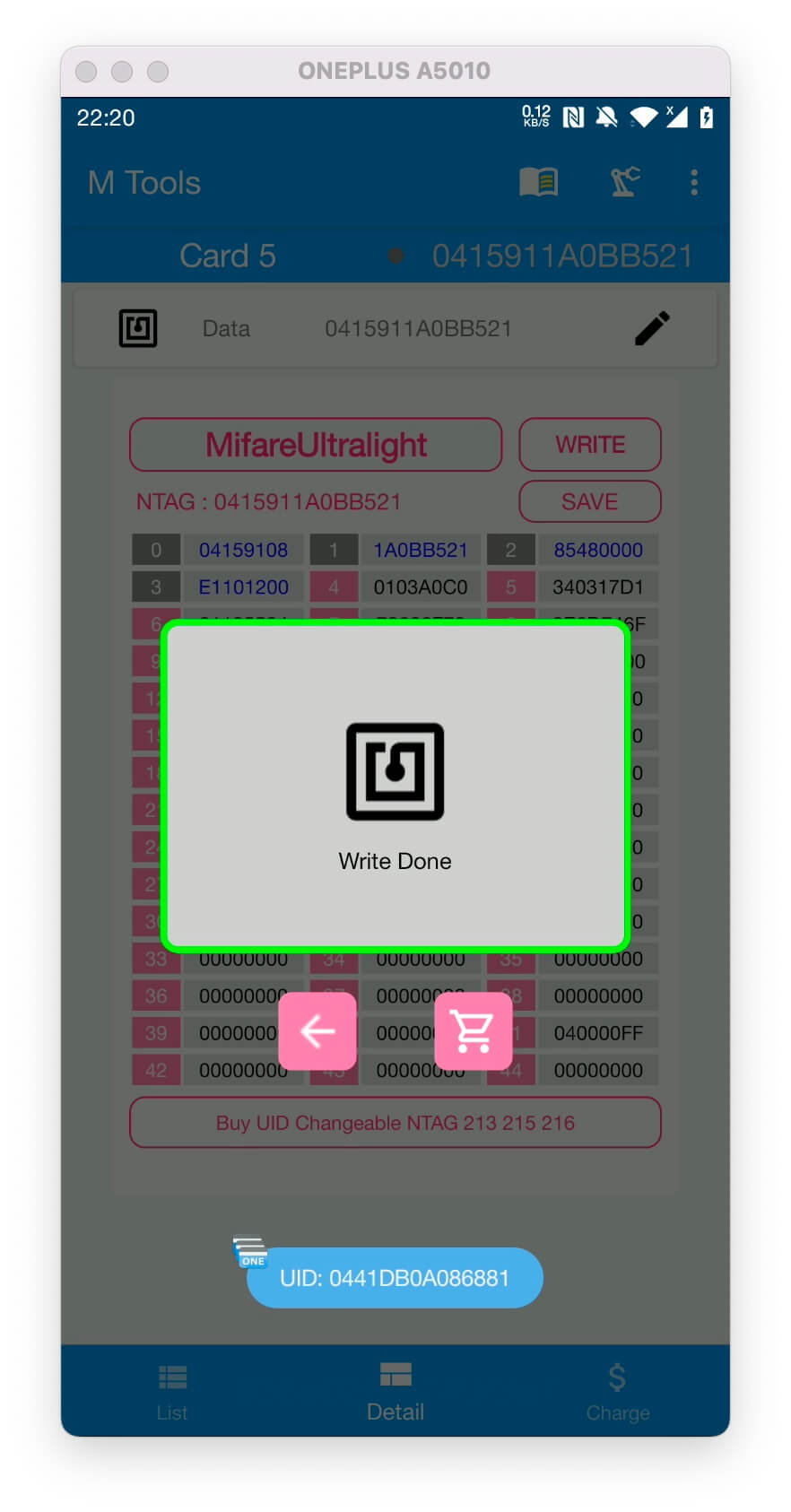 UID Changeable NTAG N213 N215 N216 - MTools Tec