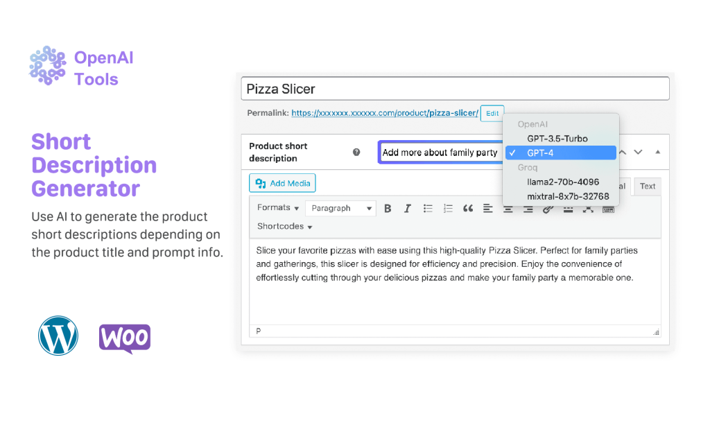 OpenAI Tools for WooCommerce - Product Review Generator