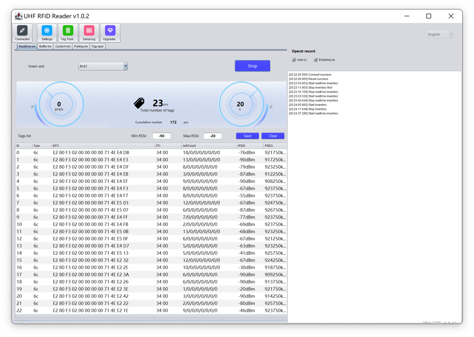 UHF Reader - Support Changing TID - MTools Tec
