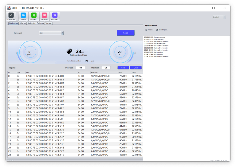 UHF Reader - Support Changing TID - MTools Tec