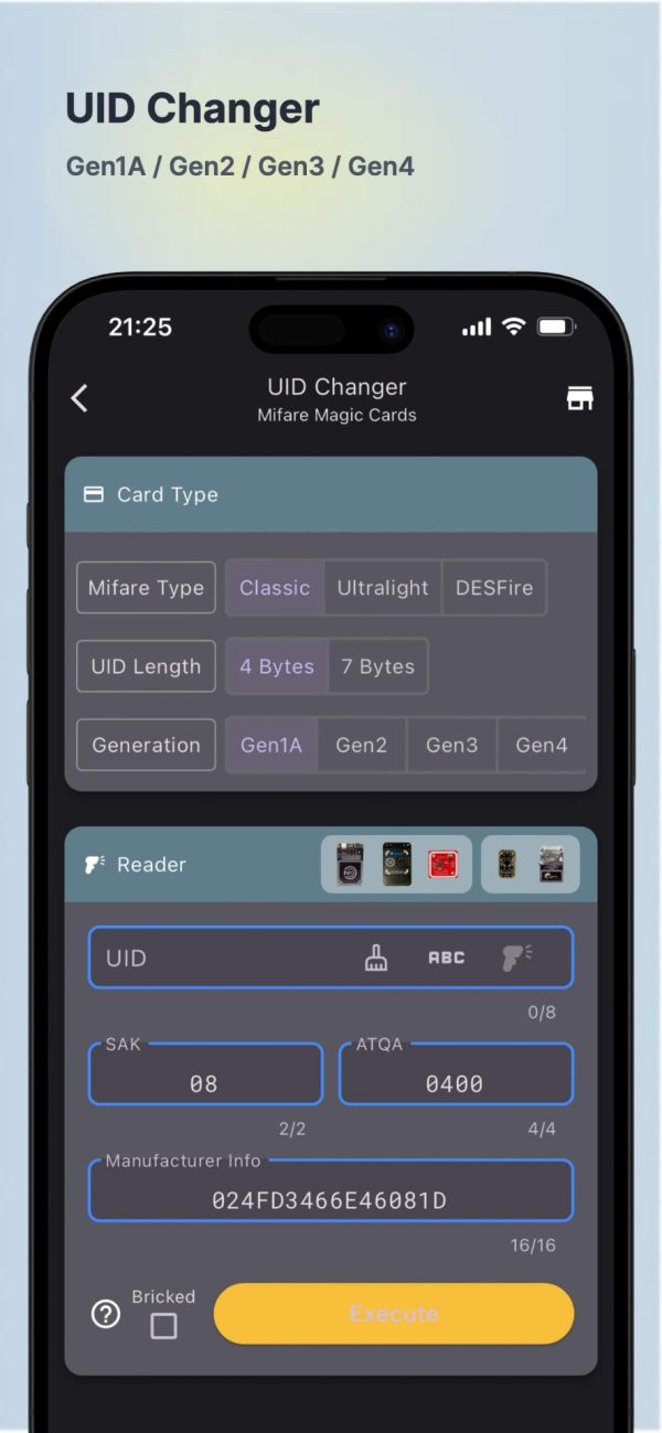 Mifare Classic Tool For iOS & Android - MTools Tec