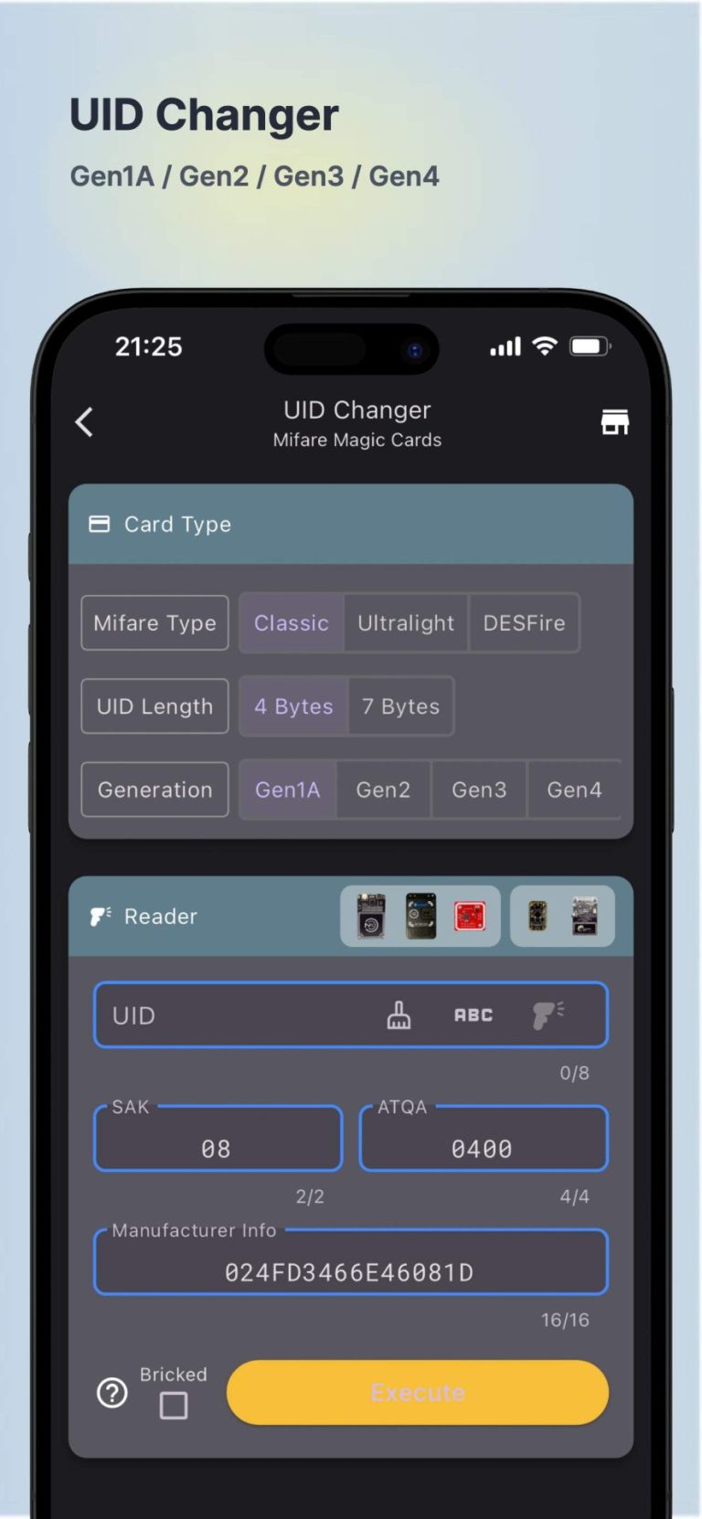 Mifare Classic Tool For iOS & Android - MTools Tec